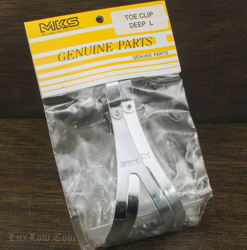 NOS MKS RoadBike Pedal TOE CLIPS Steel Alloy Leather NJS FixedGear ...