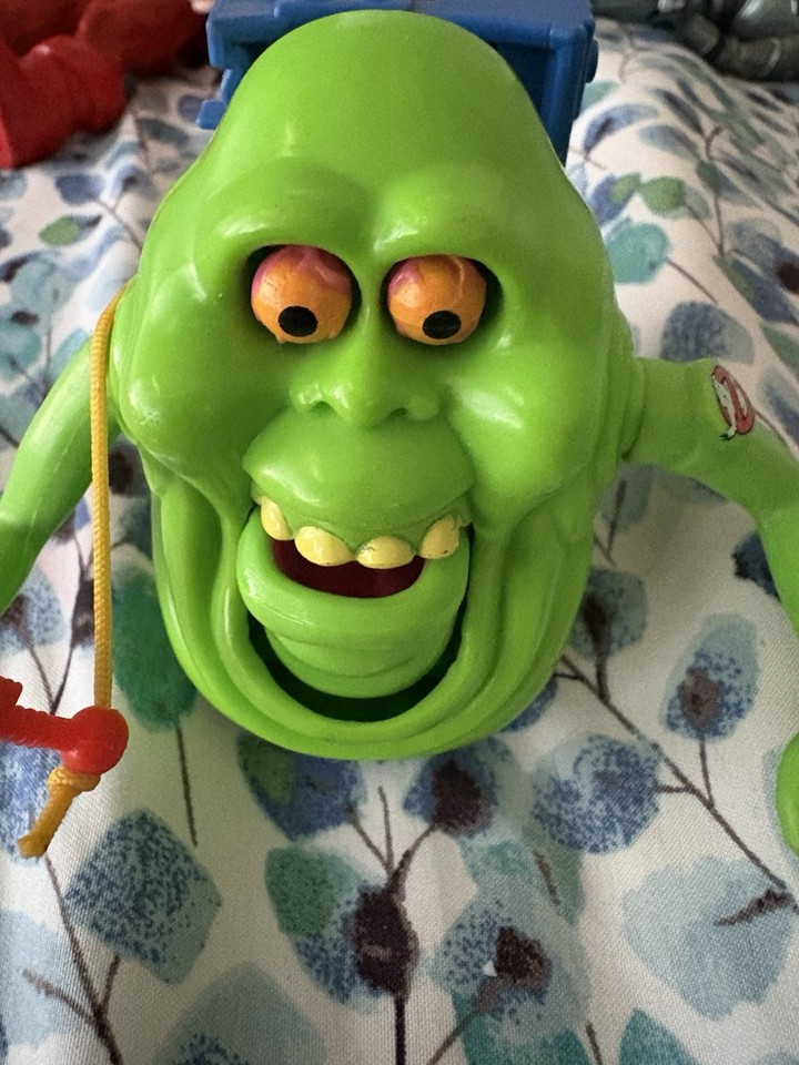 RARE Vintage 1989 Kenner Real Ghostbusters Green Ghost SLIMER BLUE ...