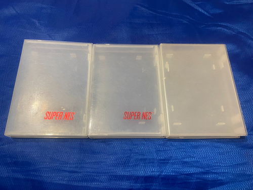 SNES/Super Nintendo Clamshell Cases (clear) - Lot of 3 | eBay