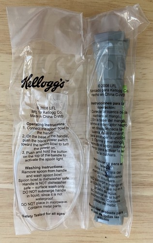 Kellogg's 2008 Indiana Jones Adventure Light Up Spoon Green Print ...