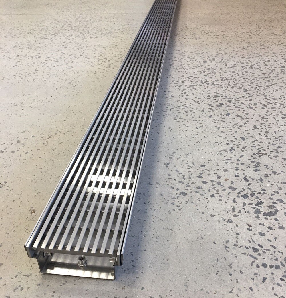 Concrete Drain Strip LRE Foundation Repair Drainage Solutions Photo