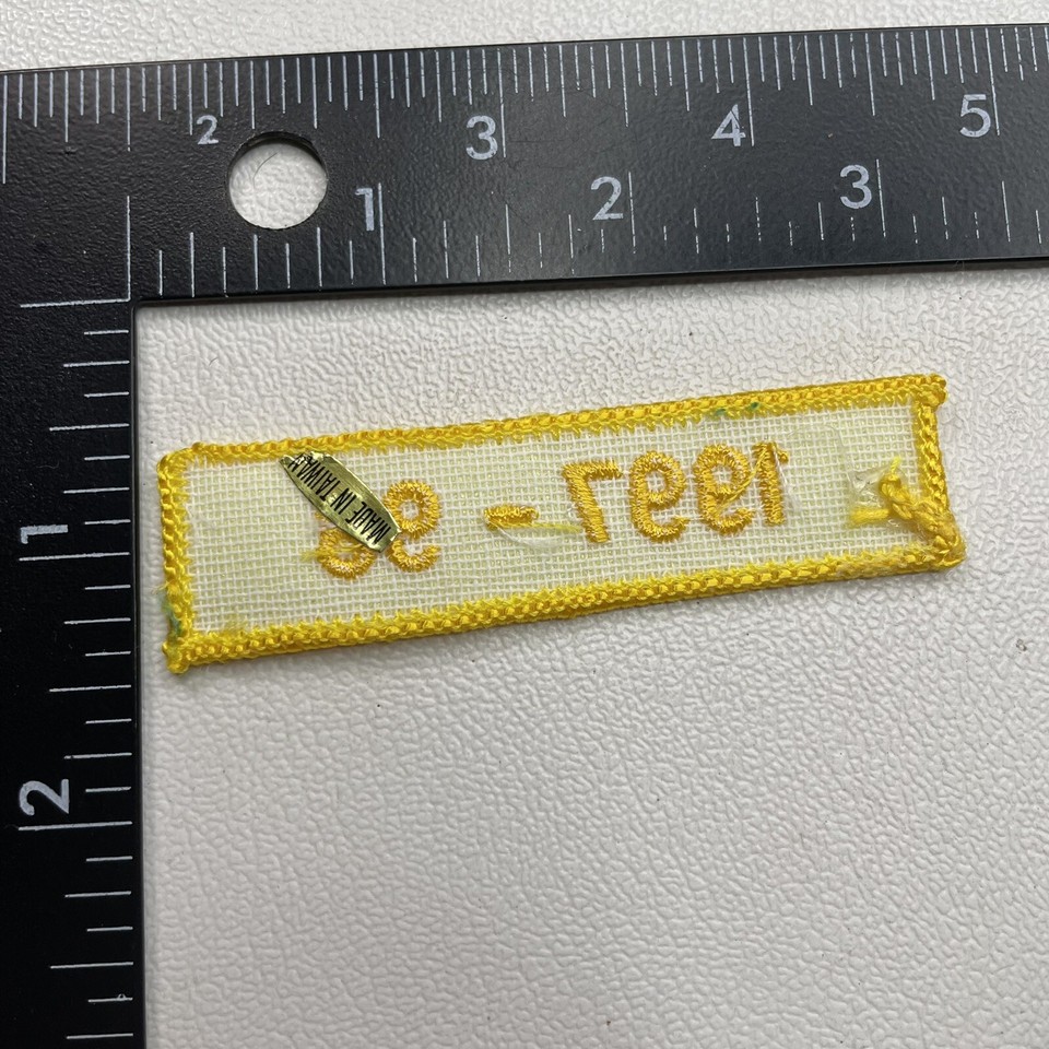 Yellow 1997-1998 Dated Year Tab Patch 20N4 | eBay