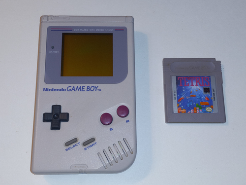 Nintendo Original Gameboy Gray Handheld System DMG-01 w/ Tetris ...