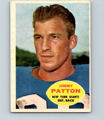 1960 TOPPS FOOTBALL #79 JIM PATTON MID GRADE KS | eBay