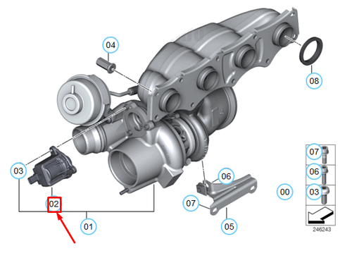 BMW 1 F20 Turbolader-Abblaseventil 11657609210 7609210 NEUES ECHTES ...