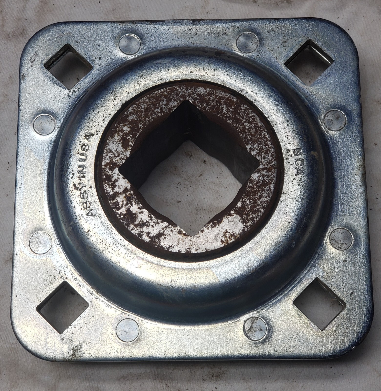 BCA FD211RM 1-1/2" Square Bore Harrow Flange Disc Bearing Unit | eBay