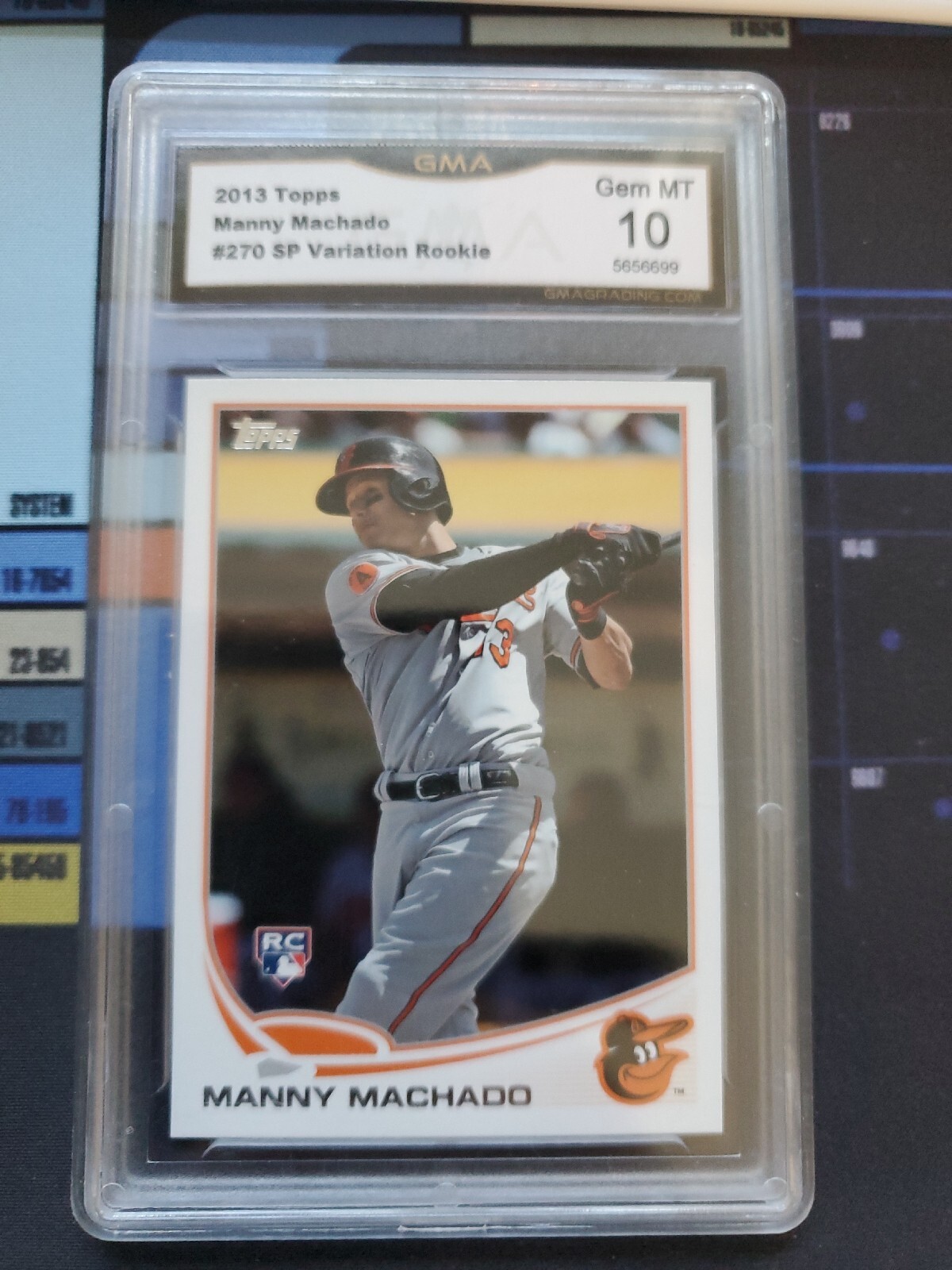 GMA 10 - 2013 Topps #270 Manny Machado (Batting/SP)(RC) Baltimore ...