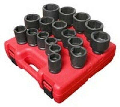 Sunex 4683 3/4" Dr. Heavy Duty SAE Impact Socket Set Brand New w ...