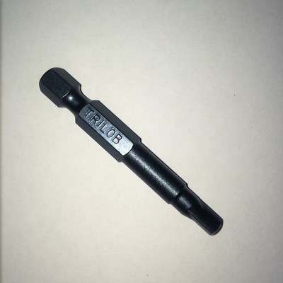 Qty 100 Trilobe Insert 50mm Trilobular Driver Bit Security Screens Door ...
