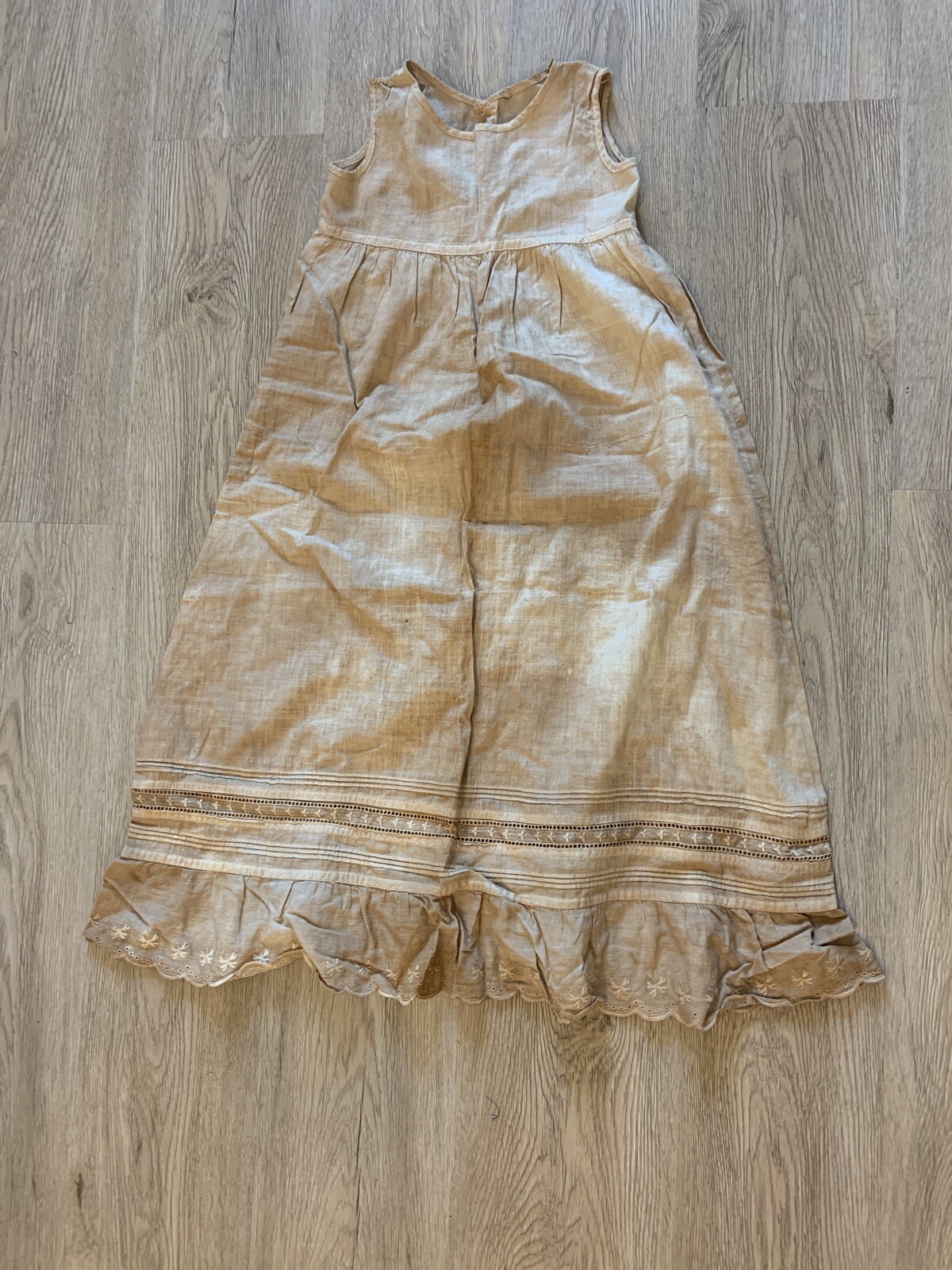 Primitive Farm Girl Dress Late 1800’s VINTAGE ANTIQUE - Gem