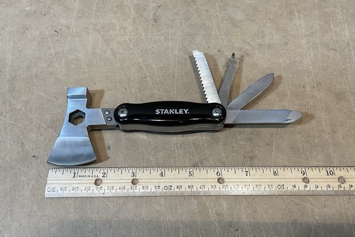 Stanley 10 in 1 AXE & Multi Tool With Hatchet Hammer Knife Camping Tool ...