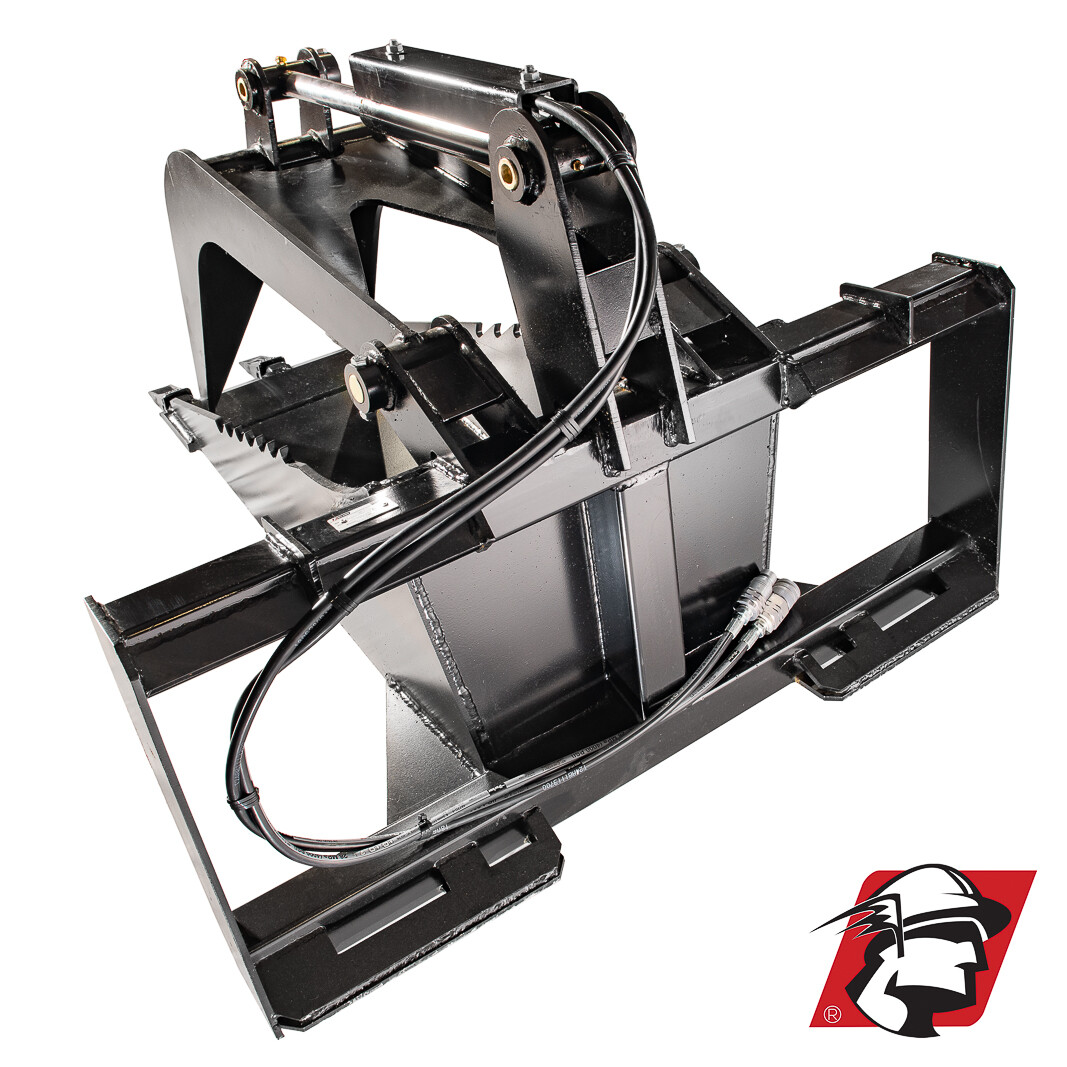 Stump Bucket with Hydraulic Thumb Universal Fit for Skid Steer/Track ...