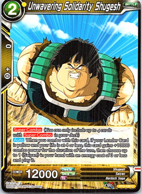 Unwavering Solidarity Shugesh BT13-100 C Dragon Ball Super Light Play ...