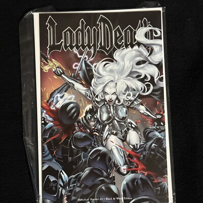 Coffin Comics Lady Death Diabolical Harvest #1 Black and White Edition ...