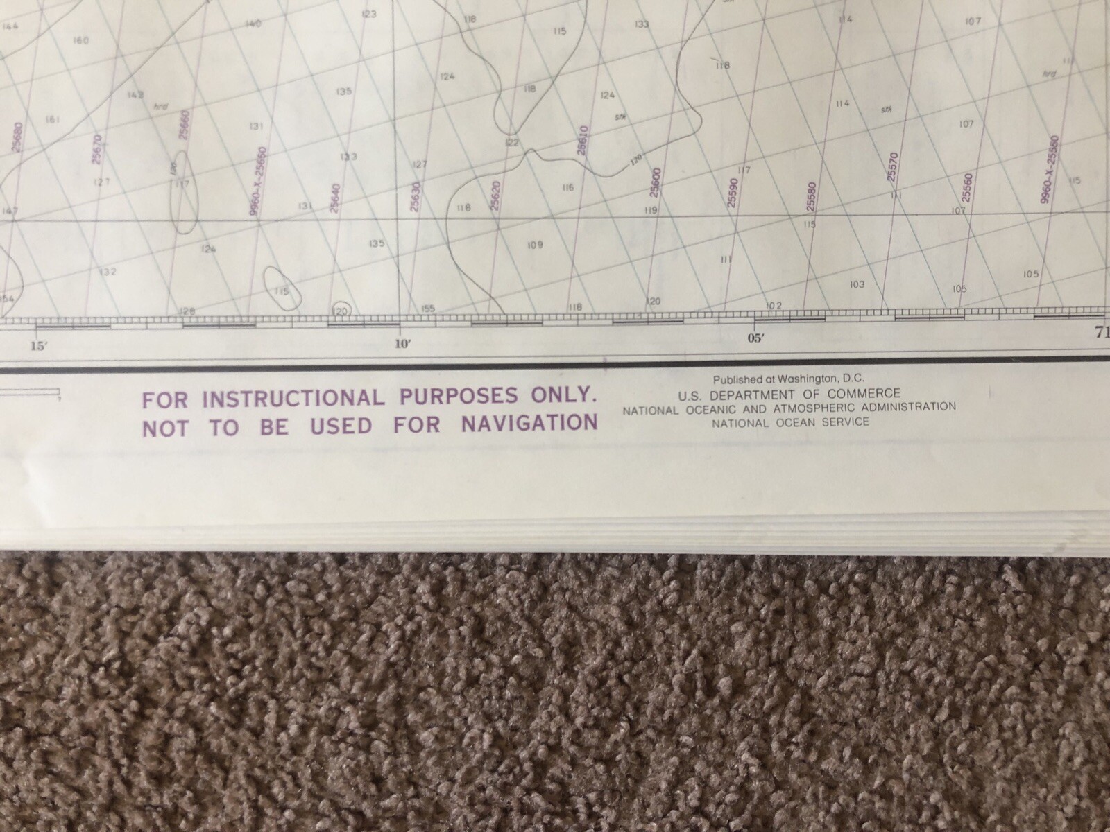 NOAA Nautical Training Chart 1210 Tr Martha's Vineyard To Block Island ...
