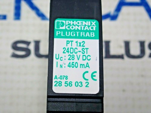 PHOENIX CONTACT PT 1x2 24DC-ST PLUGTRAB ISOLATED LOOP CIRCUIT PROTECTOR ...