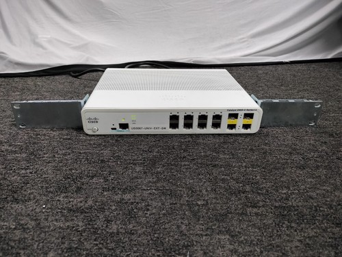 CISCO WS-C2960C-8TC-S V01 8-Port Ethernet Network Switch w/ RACK ears ...
