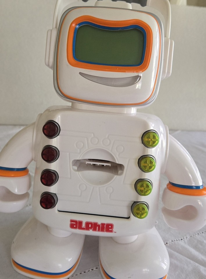 PLAYSKOOL Hasbro Alphie Learning Robot with 27 Original Cards Letters ...