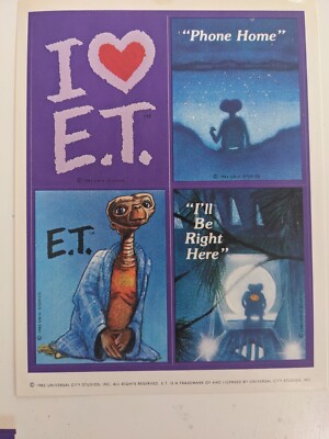 Vintage Lot Of ET Movie Stickers | eBay