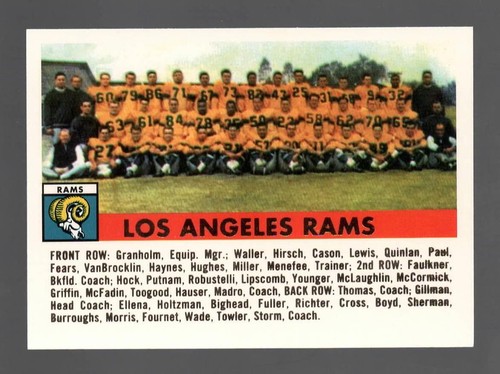 1994 Topps Archives 1956 Los Angeles Rams #114 Near Mint or Better | eBay