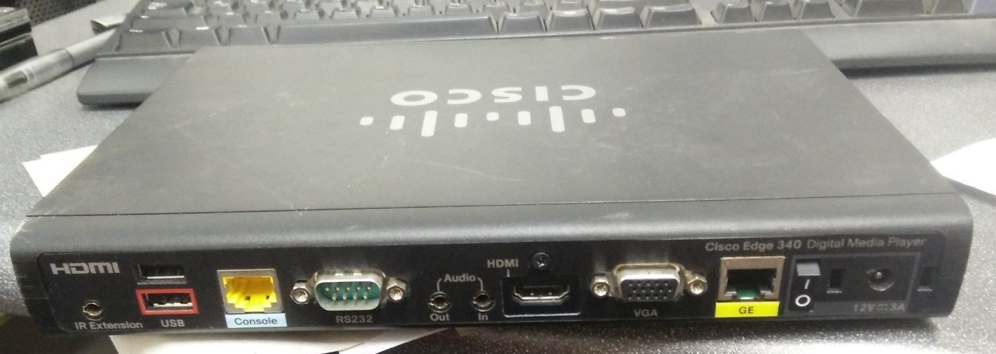 Cisco Edge 340 CS-E340-M32-K9 V01 Digital Media Player (CS-E340) - SOLD ...