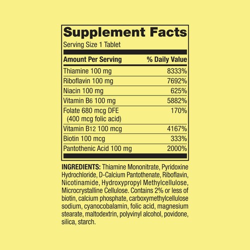 Spring Valley Timed-Release B100 Complex Tablets, 60 Count.. | eBay