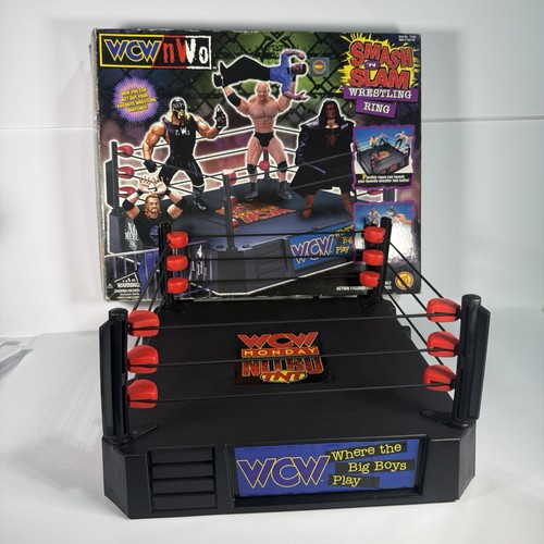 WCW/nWo - Smash 'N Slam wrestling ring Toybiz 1998 Used Open Box | eBay