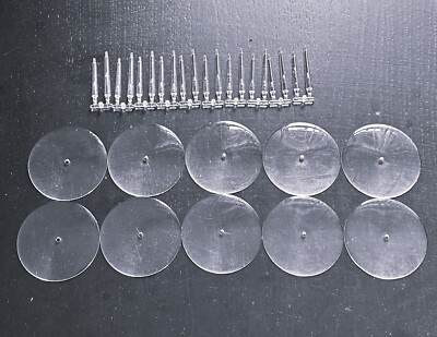 1/3/5/10 60mm Clear Round Flying Jump Base & Pin Top Stem Warhammer 40k ...