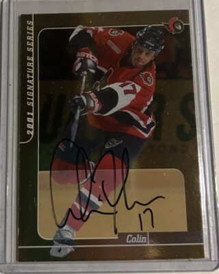 2000-01 ITG Be A Player Signature Series Auto Gold Colin Forbes ...