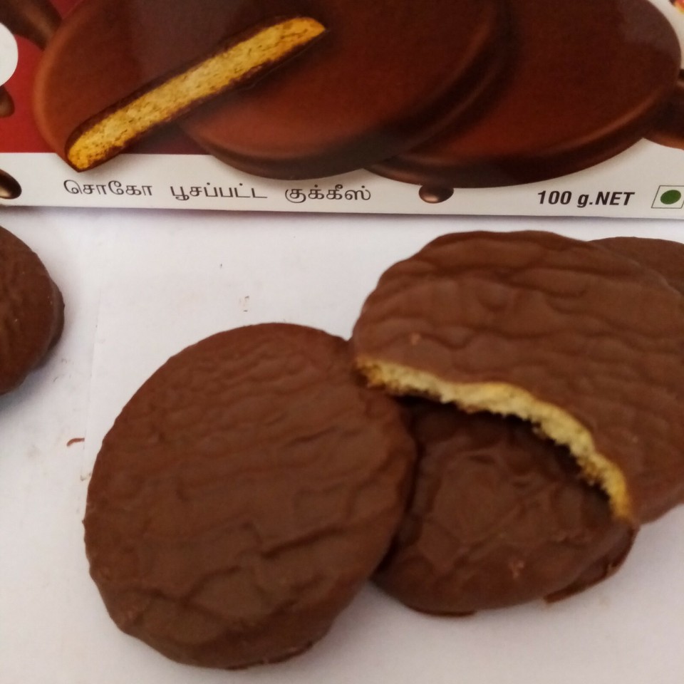 Kandos Choco Round Chocolate Coated Cookie Halloween Deco Cake Dessert ...