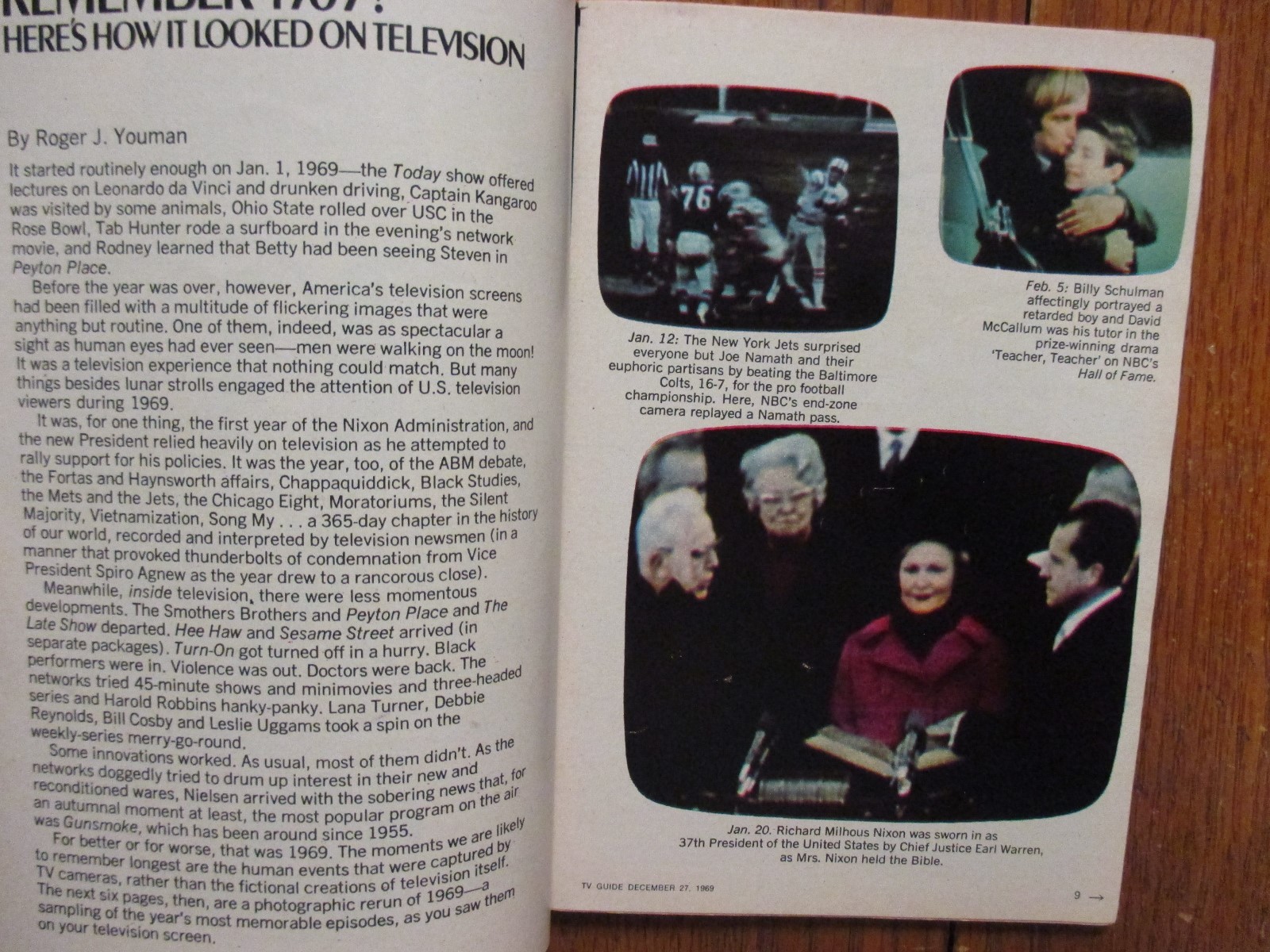 Dec. 27, 1969 TV Guide(JIMMY DURANTE/REMEMBER 1969?/SHAARON CLARIDGE ...