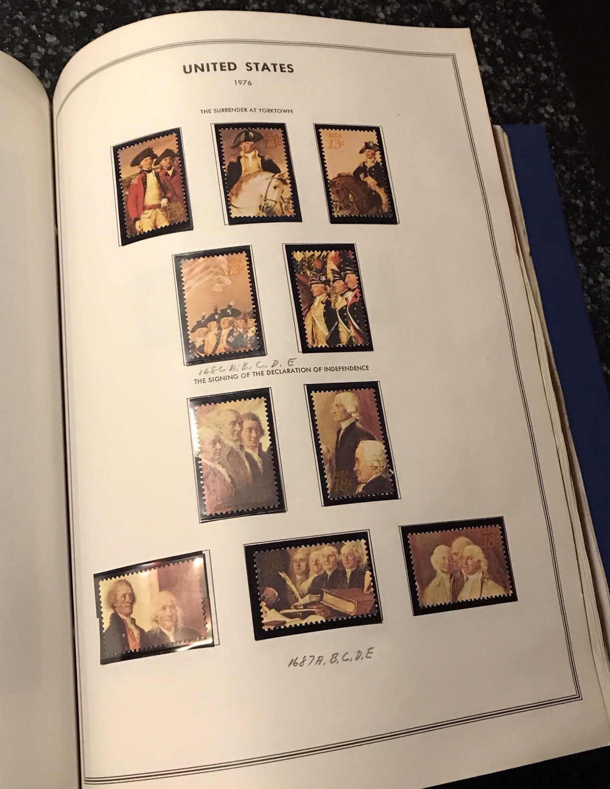 United States Liberty Stamp Album - Pages Start 1847 Mint Stamps Start ...