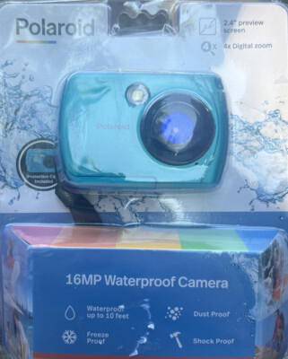 Polaroid - 16MP Waterproof Digital Camera - Teal | eBay