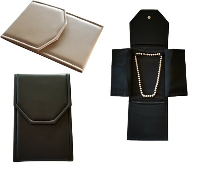 Necklace Folder Jewelry Box Organizer Display Storage Case Holder ...
