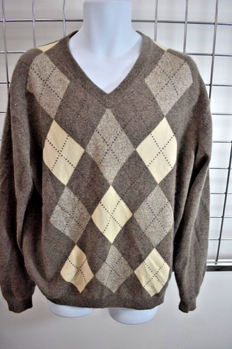 Grayson & Dunn Brown 2 Ply 100% Cashmere Men's Sweater Size XLarge On ...