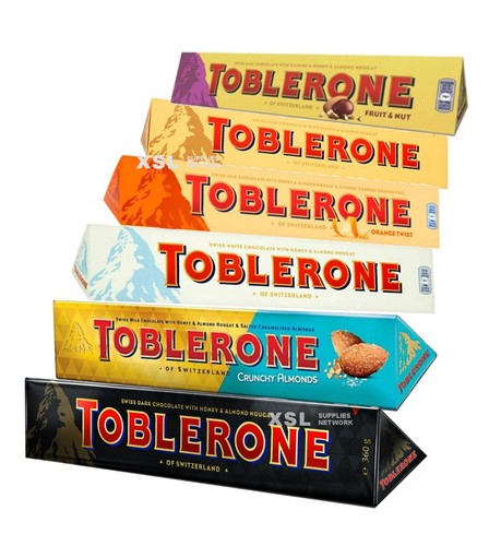 Toblerone Chocolate Giant XL 360g Bars Milk, Dark, White Fruit & Nut 7 ...