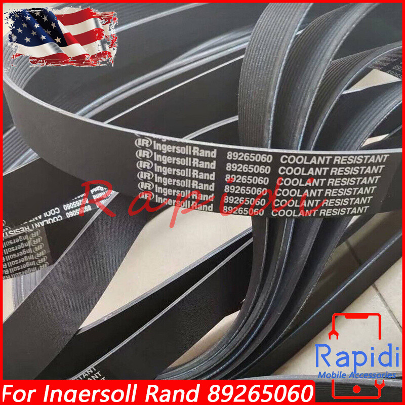 NEW For Ingersoll Rand 89265060 Screw Air Compressor Belt Poly V-belts ...