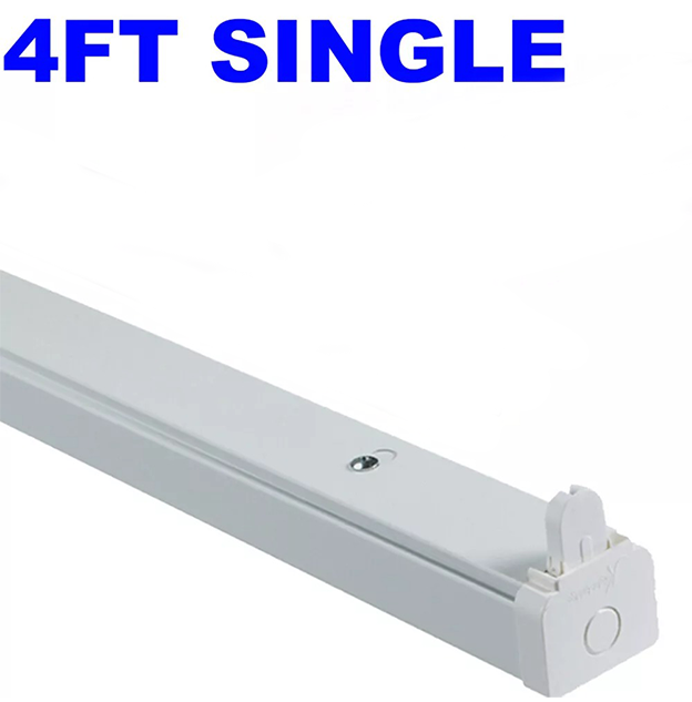 Single Twin T8 LED Batten Tube Fitting Fluorescent Double Wall Light ...