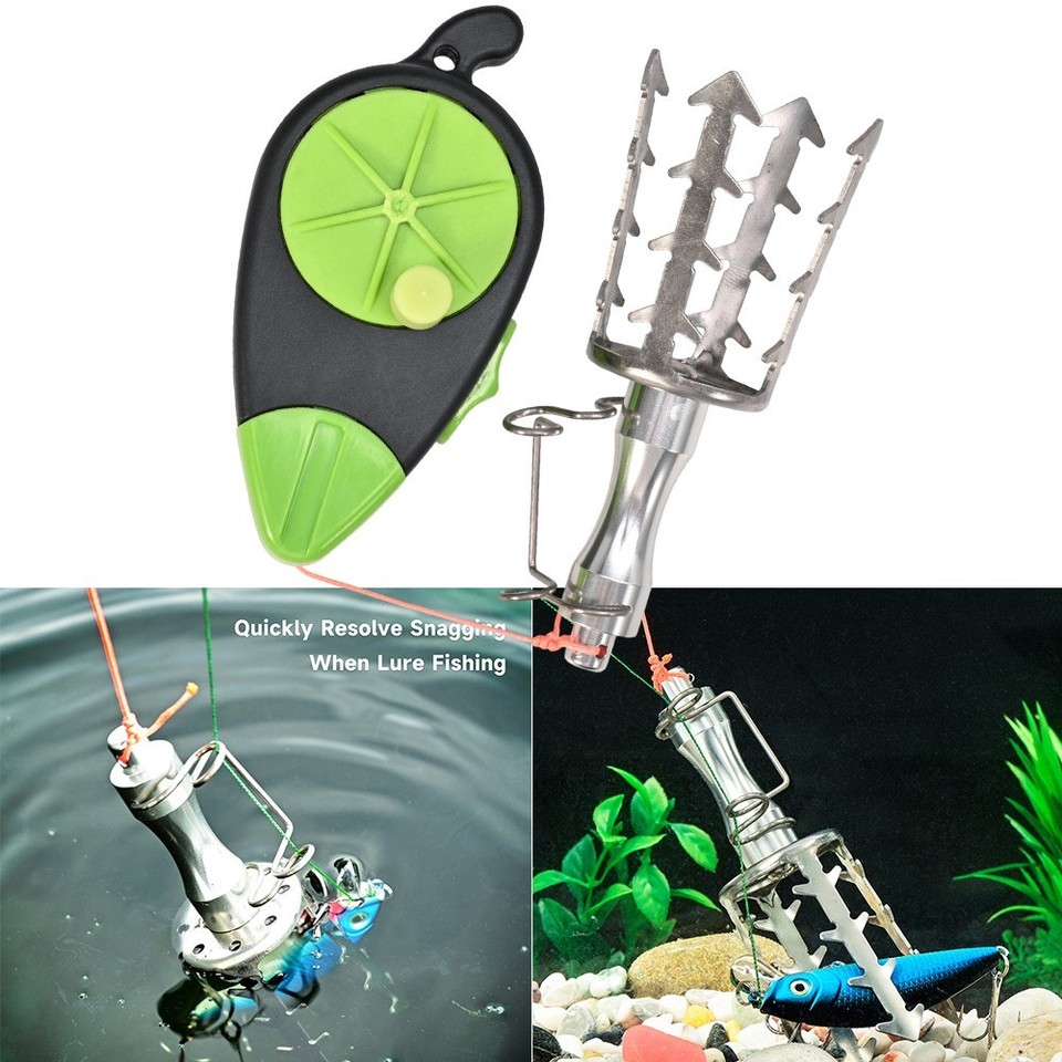 Fishing Bait Retriever Tool Stainless Steel Hook with 30 Meter Rescue ...