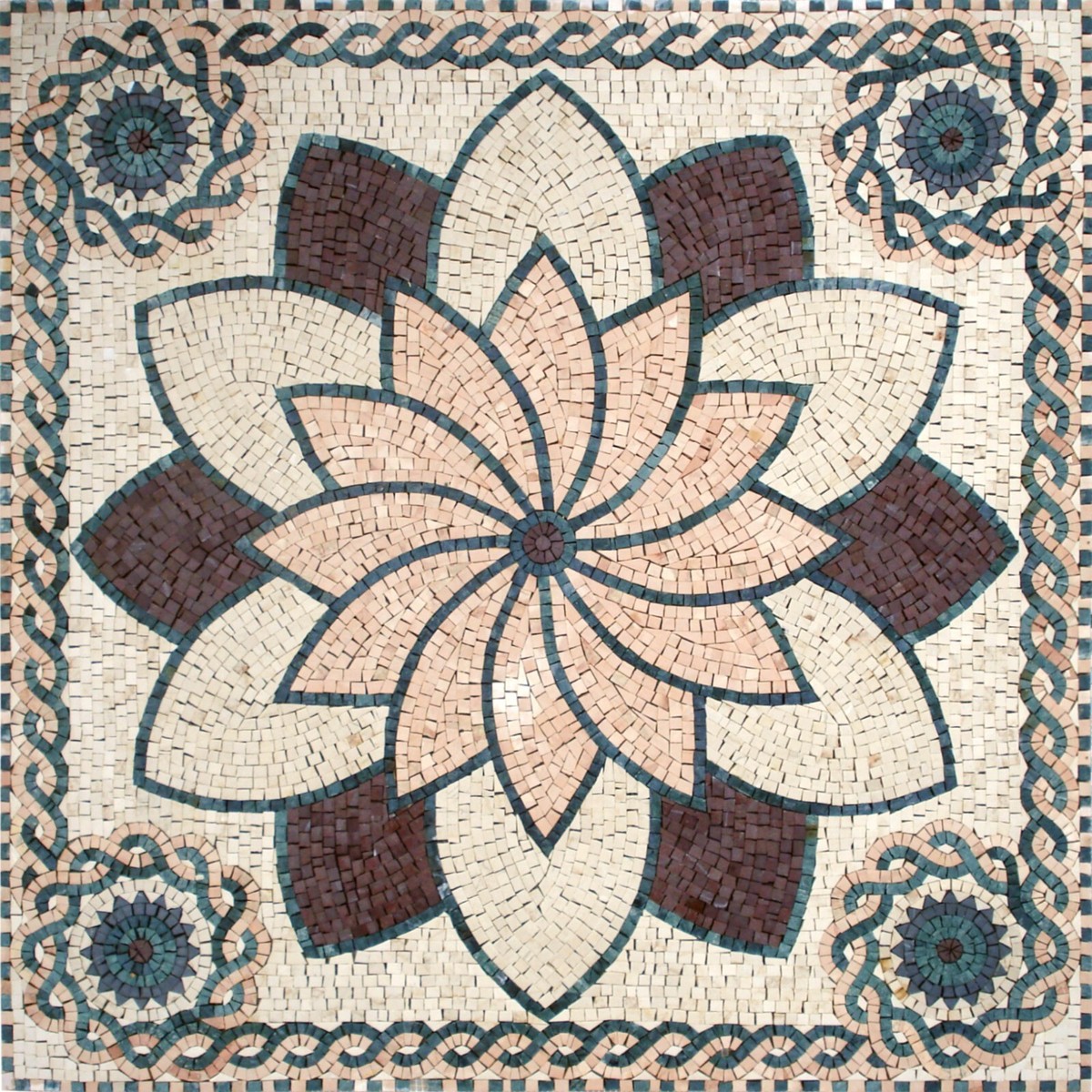 Tile Flower Mosaic Pattern