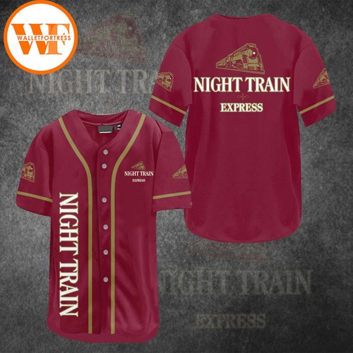 Night Train Express Baseball Jersey, Whisky Lover Jersey Shirt Fanmade ...