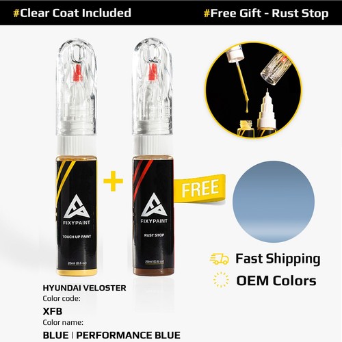 Car Touch Up Paint For HYUNDAI VELOSTER Code: XFB BLUE | PERFORMANCE ...