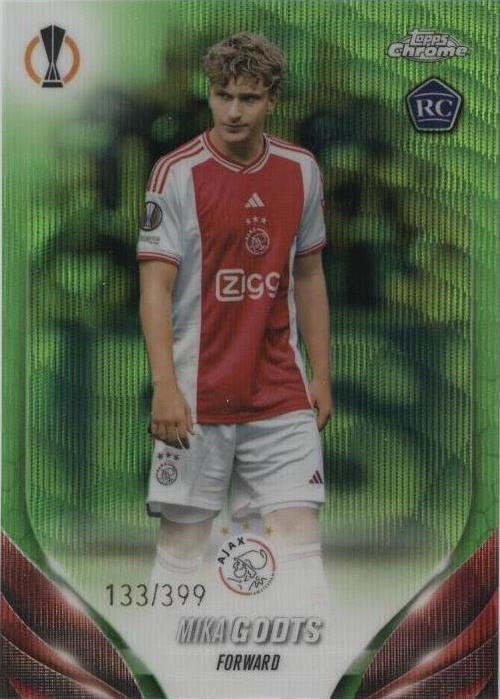 2023-24 Topps Chrome UEFA Club Competitions - Mika Godts #121 Neon ...