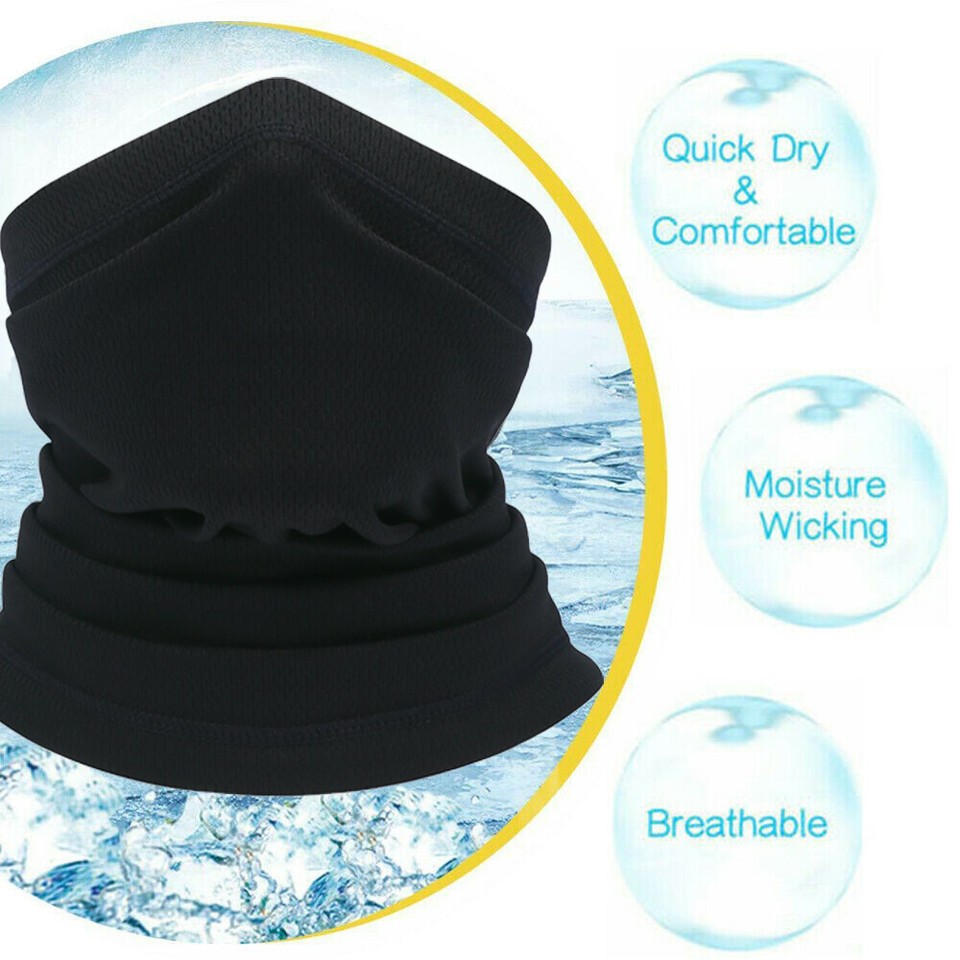 Neck Gaiter Bandana Face Mask Sun UV Cooling Gator Mask Face Cover for ...