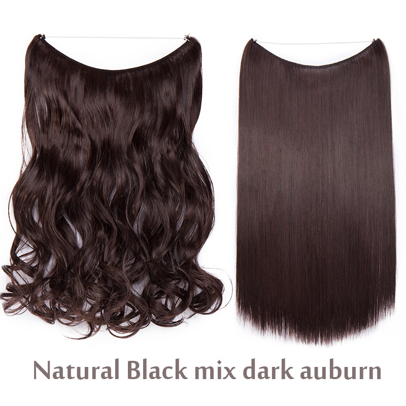 Mega Thick Hidden Band Secret Wire In Wavy Hair Extensions Hair Piece ...