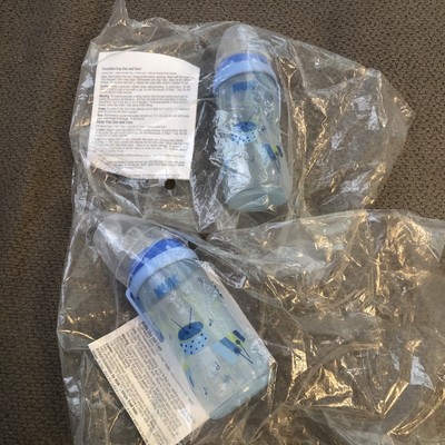 2 X Nuk Active Cup 8+M Silicone Soft Spout Bottle to Cup Transition NIP ...