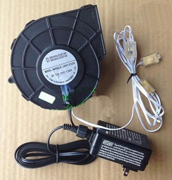 Airblown Inflatable Replacement Part 1.5a Fan Blower w/ Adapter & 3 L.E ...