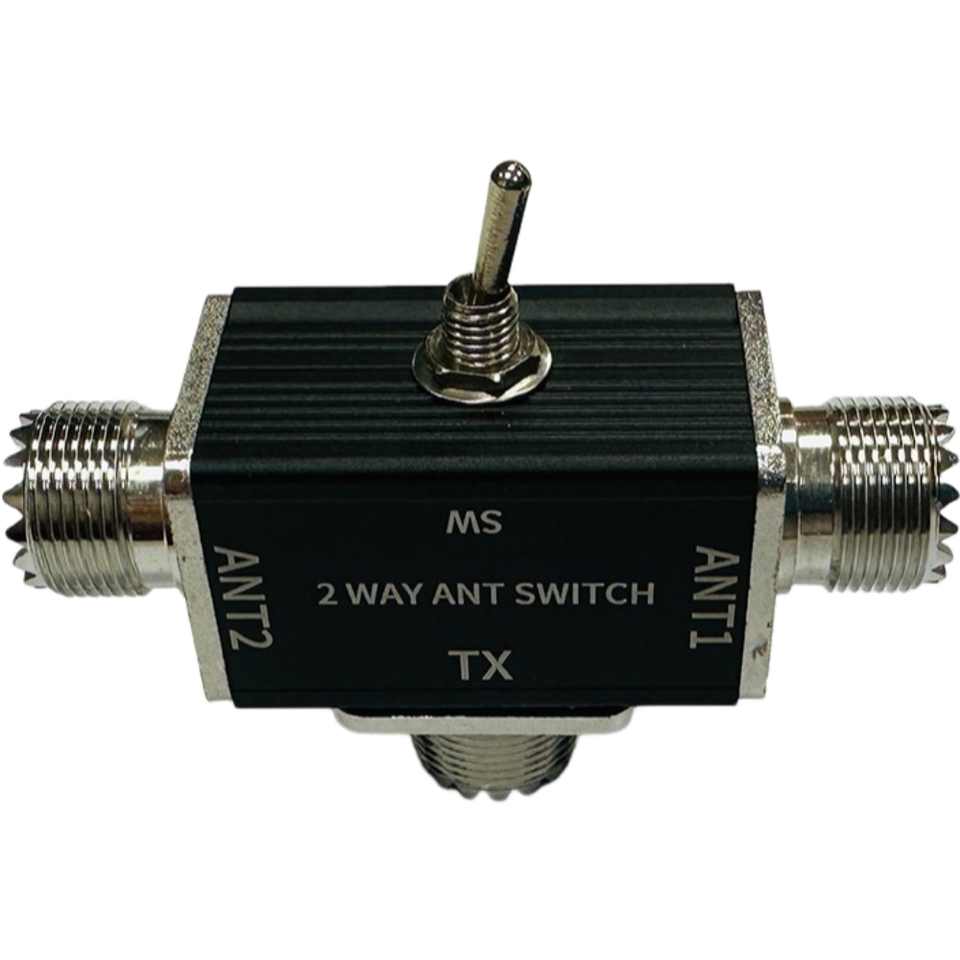 2 Way CB/HAM Antenna Coax Switch 100W 1-30MHz Optional SO239/BNC ...