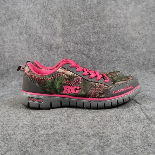Real Tree Girl Shoes 6.5 Sneakers Kendra Pink Camoflauge Kids Trainers ...