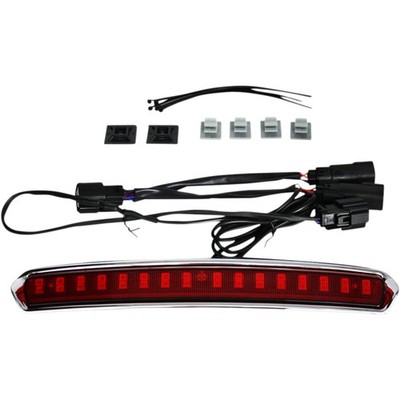 Custom Dynamics Tour Pack Lid Light - Chrome/Red CD-TP-LID-CR | eBay